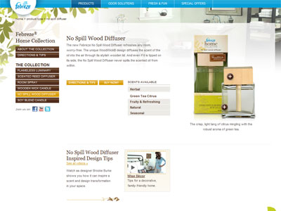 Febreze Home Collection No Spill Wood Diffusers Home Fragrances ...
