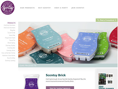 Scentsy Brick Home Fragrances - Candles, Air Fresheners, Scent collection