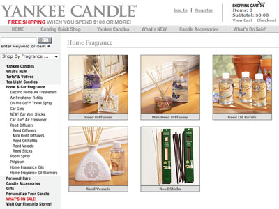 Yankee Candle Reed Diffusers Home Fragrances - Candles, Air Fresheners ...